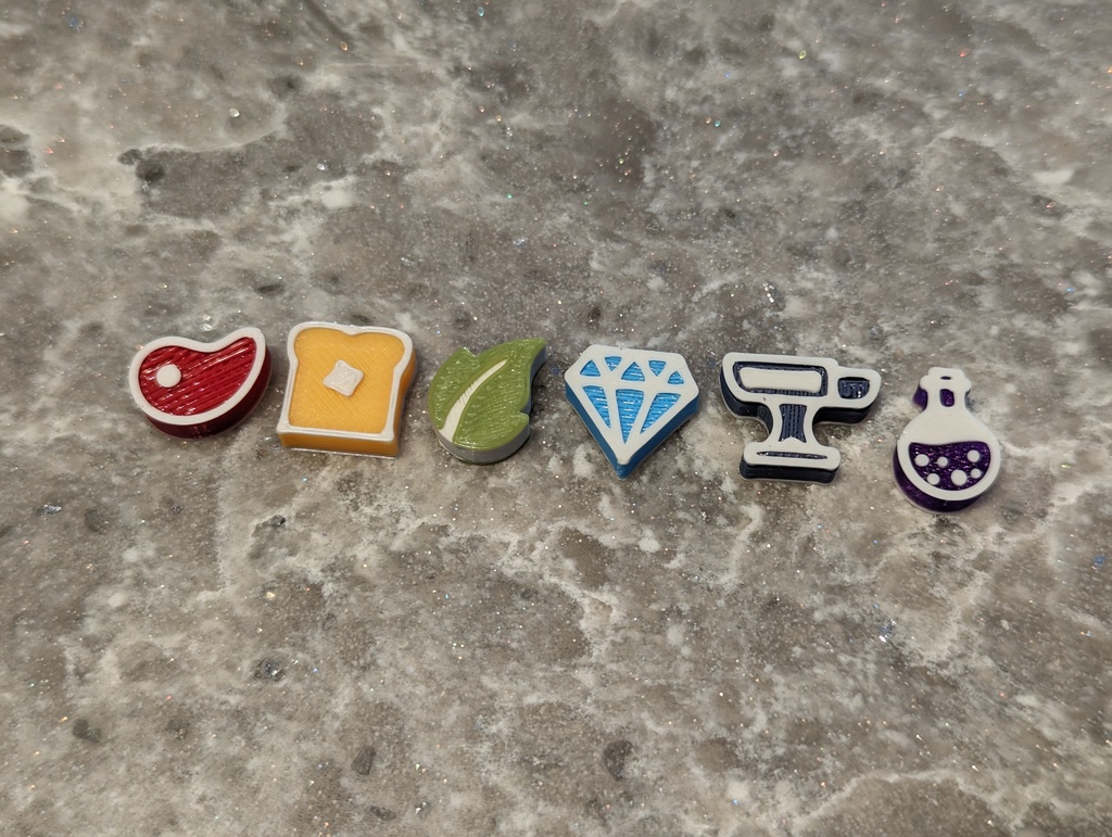 Flamecraft Resource Tokens by Spruce&Squirrel | Download free STL model ...