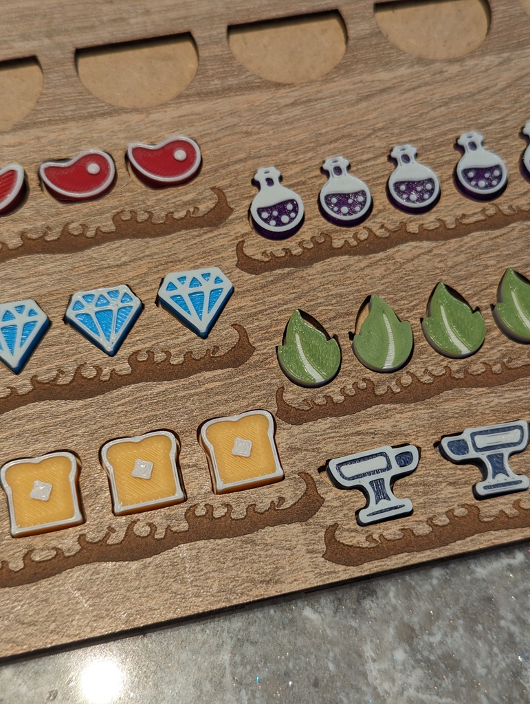 Flamecraft Resource Tokens by Spruce&Squirrel | Download free STL model ...