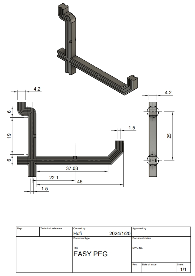 Pegboard Pegs by hofi | Download free STL model | Printables.com