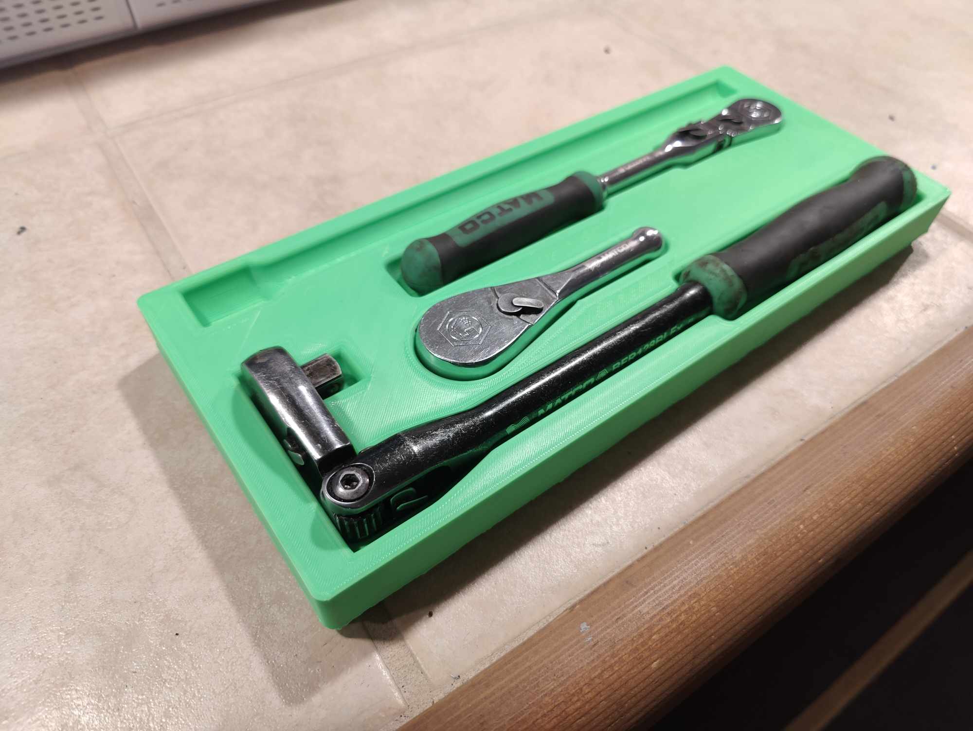 Gridfinity Matco Flex head Ratchet Holder by Joseph Day | Download free ...