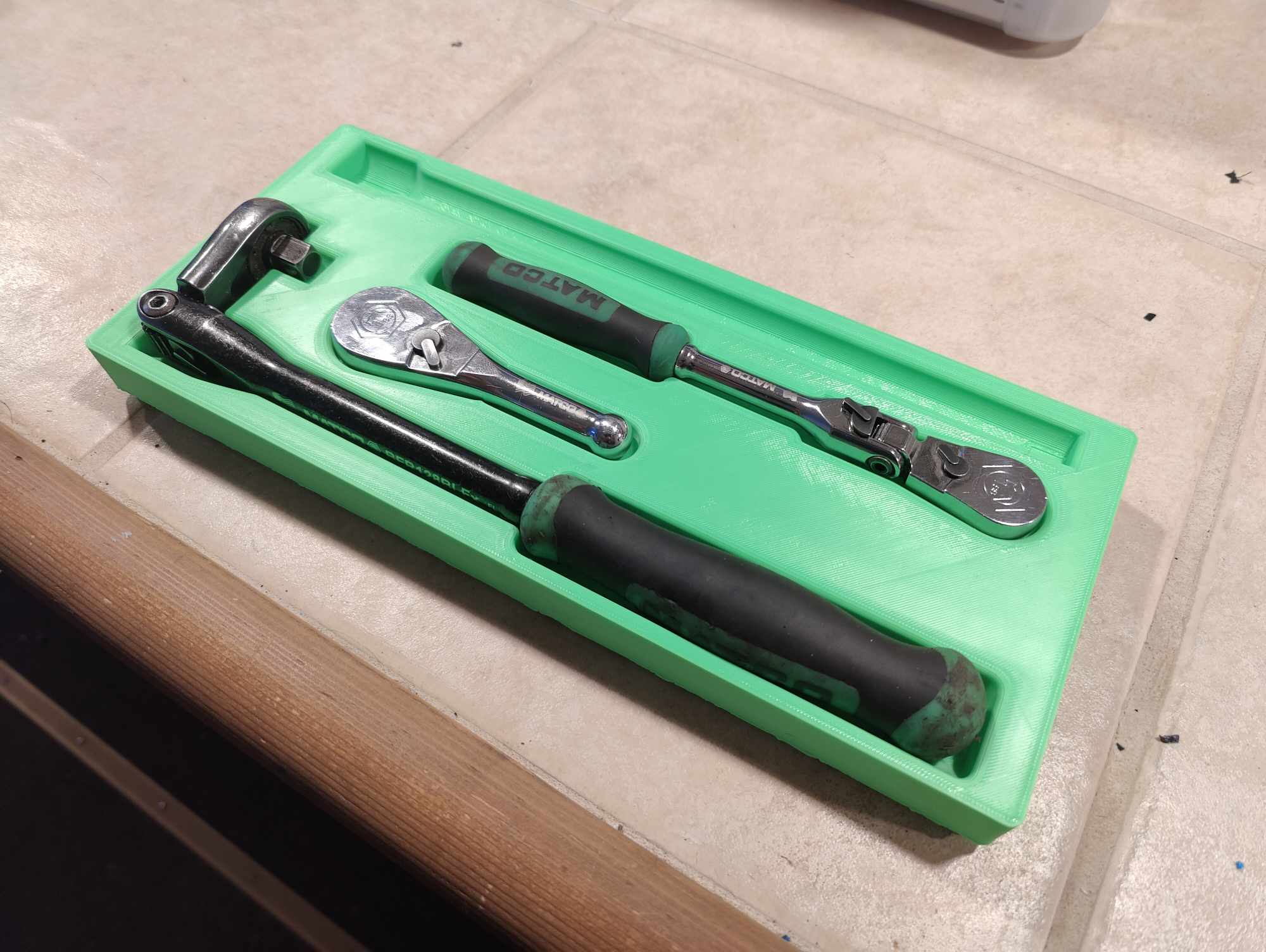 Gridfinity Matco Flex head Ratchet Holder by Joseph Day | Download free ...