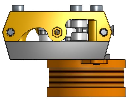 Titania, extruder with E3D Titan gears made in sherpa micro style by ...