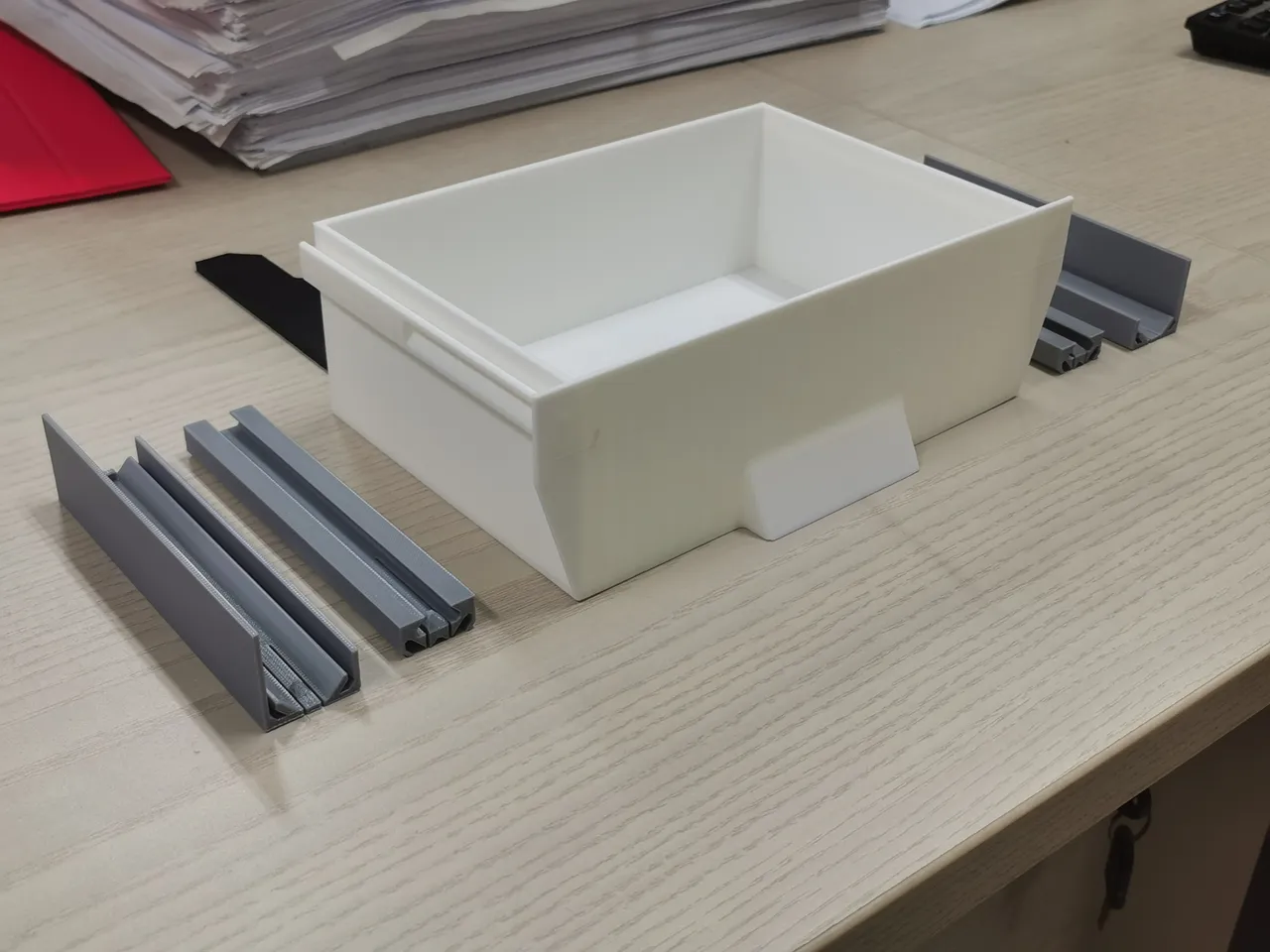 Fully-openable under desk drawer by PeterH | Download free STL model ...