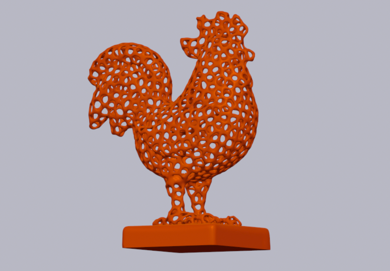 ROSCO THE ROOSTER - VORONOI by RuralRoots3D | Download free STL model ...