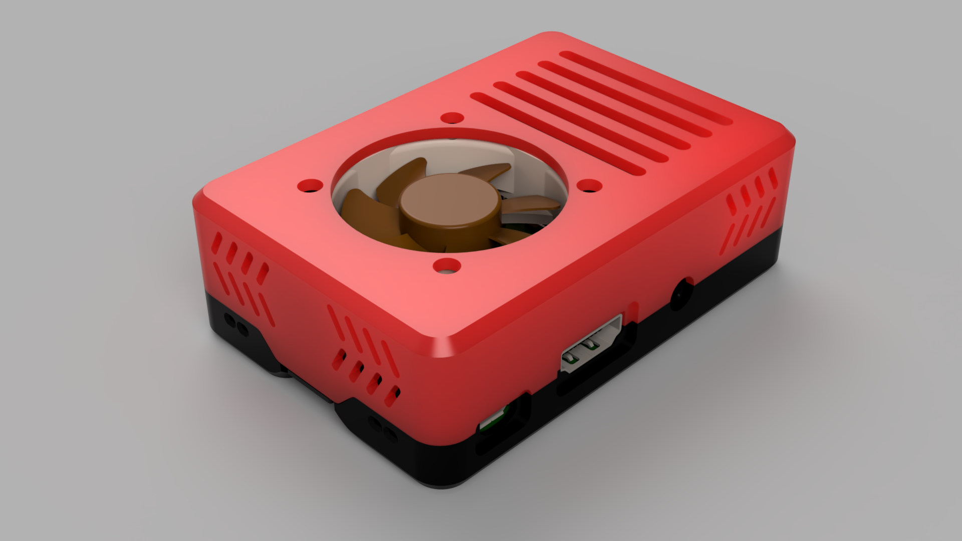 Raspberry Pi 3B/+ case with fan by gcbenlloch | Download free STL model ...