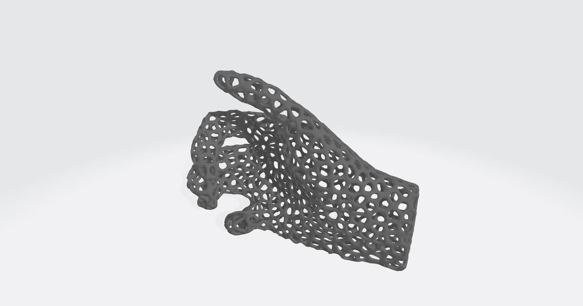 Voronoi Hand Holder by Pa Ma | Download free STL model | Printables.com