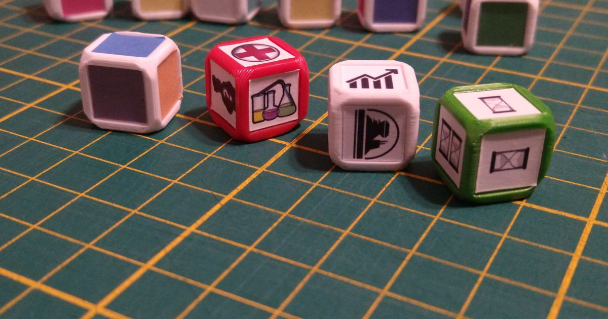 D6 Dice for PnP Stickers by piotr12345b | Download free STL model ...