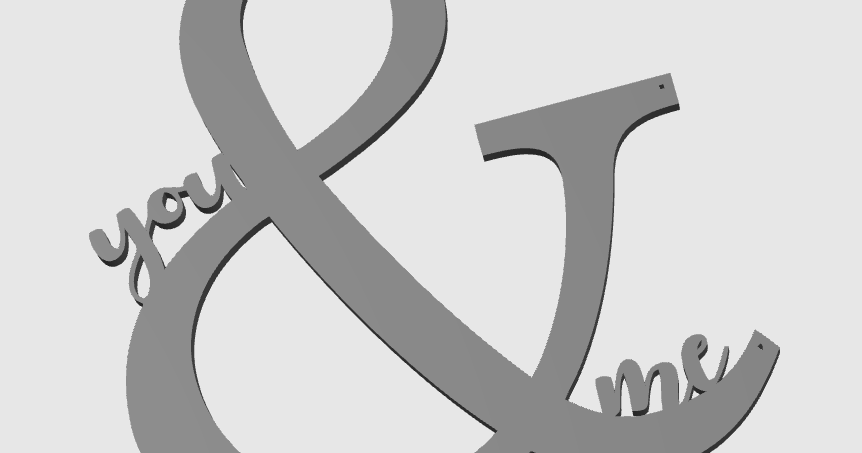 You And Me Wall Decoration By Dukonedev Download Free Stl Model