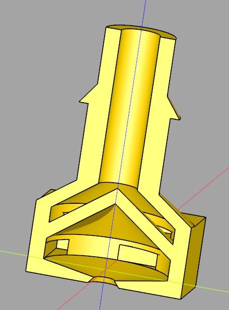 Vortex micro-spray head for 6.5 mm (1/4 inch) OD pipe. by NelisW ...