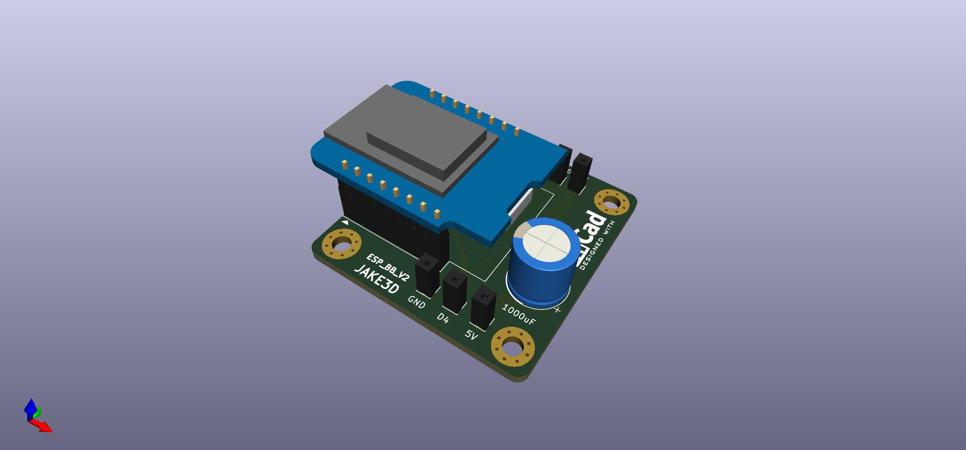 Breakout board Wemos D1 mini (wled) by Jake90 | Download free STL model ...