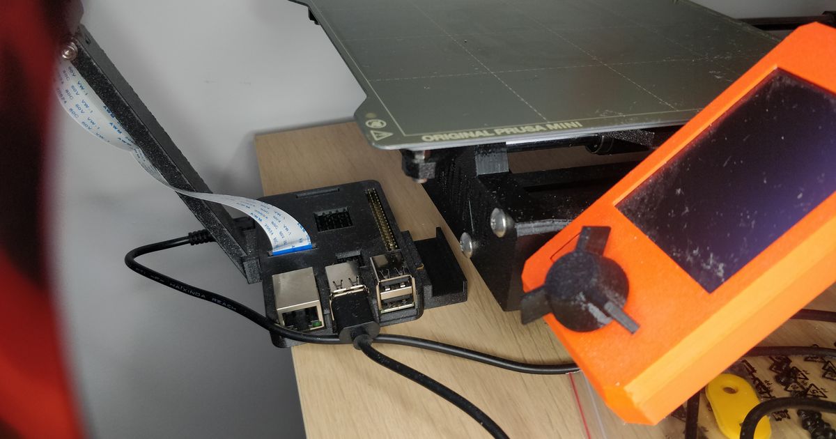 Raspberry Pi 3 box + camera arm for Prusa MINI front by dasiu ...