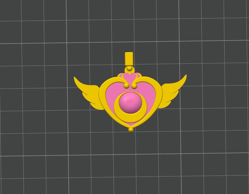 Sailor Moon Crisis Moon Inspired Pendant By Jinivus 3d Download Free Stl Model