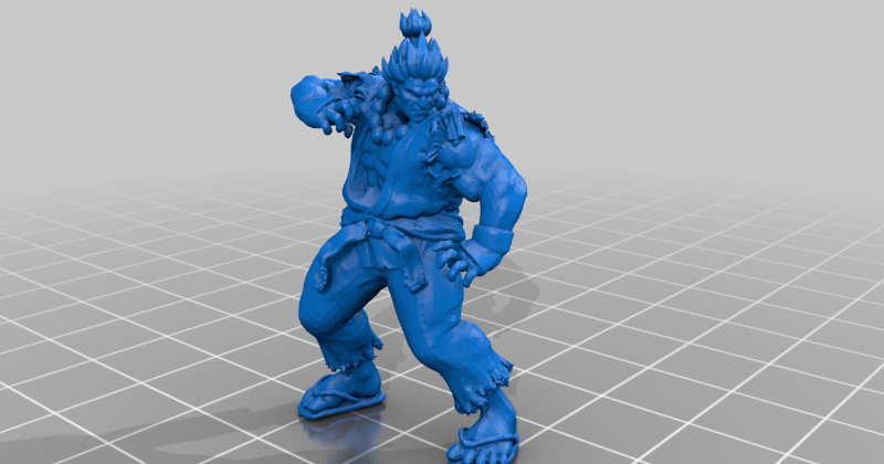 AKUMA STREET FIGHTER 5 von Daryll Morris | Kostenloses STL-Modell ...