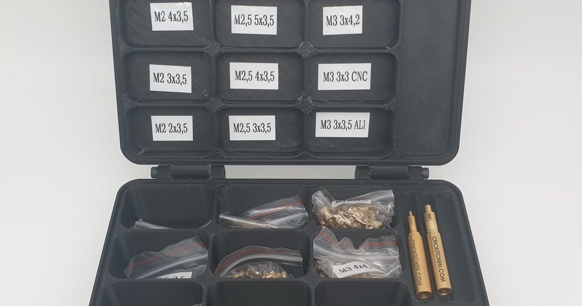 Threaded Insert Box with 15 compartments and Logo by ROLS733 | Download ...