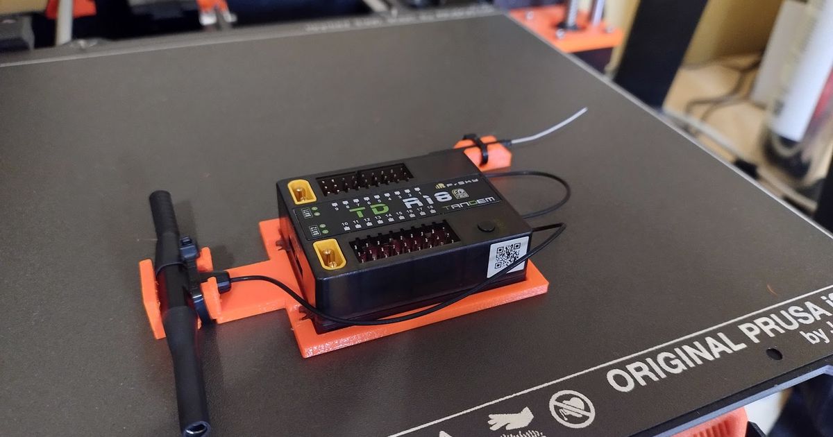 FrSky TD R18 mounting bracket by petasto | Download free STL model ...