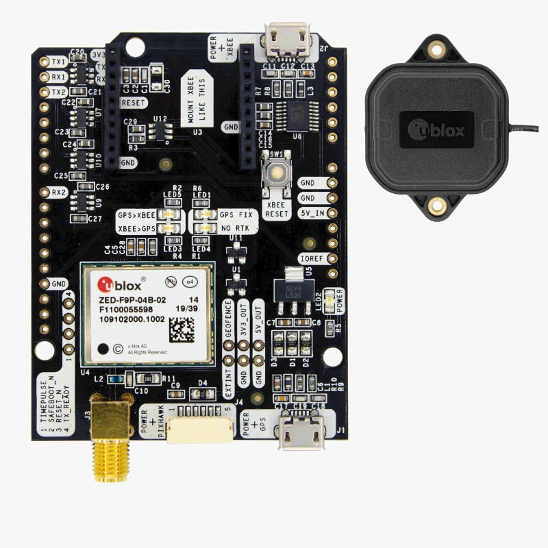 RTK Rover Ardusimple simpleRTK2B ANN MB antenna case by Conrad ...
