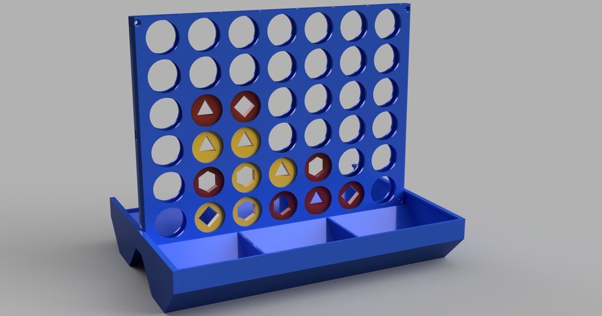 Connect 4 - Twice (or Twisted) by YvesVO | Download free STL model ...