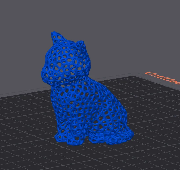 Voronoi low poly cute cat by Redix | Download free STL model ...