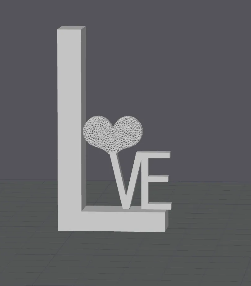 Love - decoration by Kela | Download free STL model | Printables.com