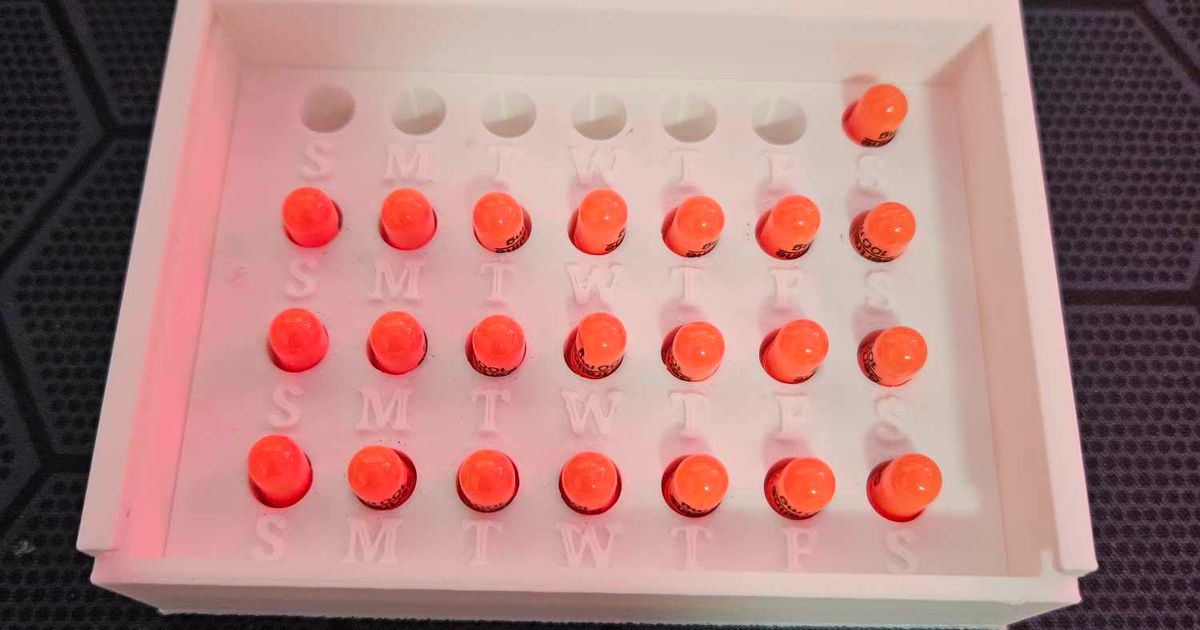 Pill box by XZEIROH | Download free STL model | Printables.com