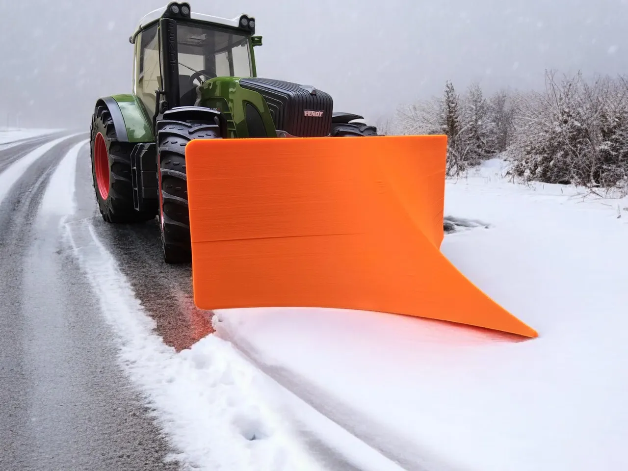 Bruder Tractor Front Snow Plow by Hrdzo_PP | Download free STL model ...