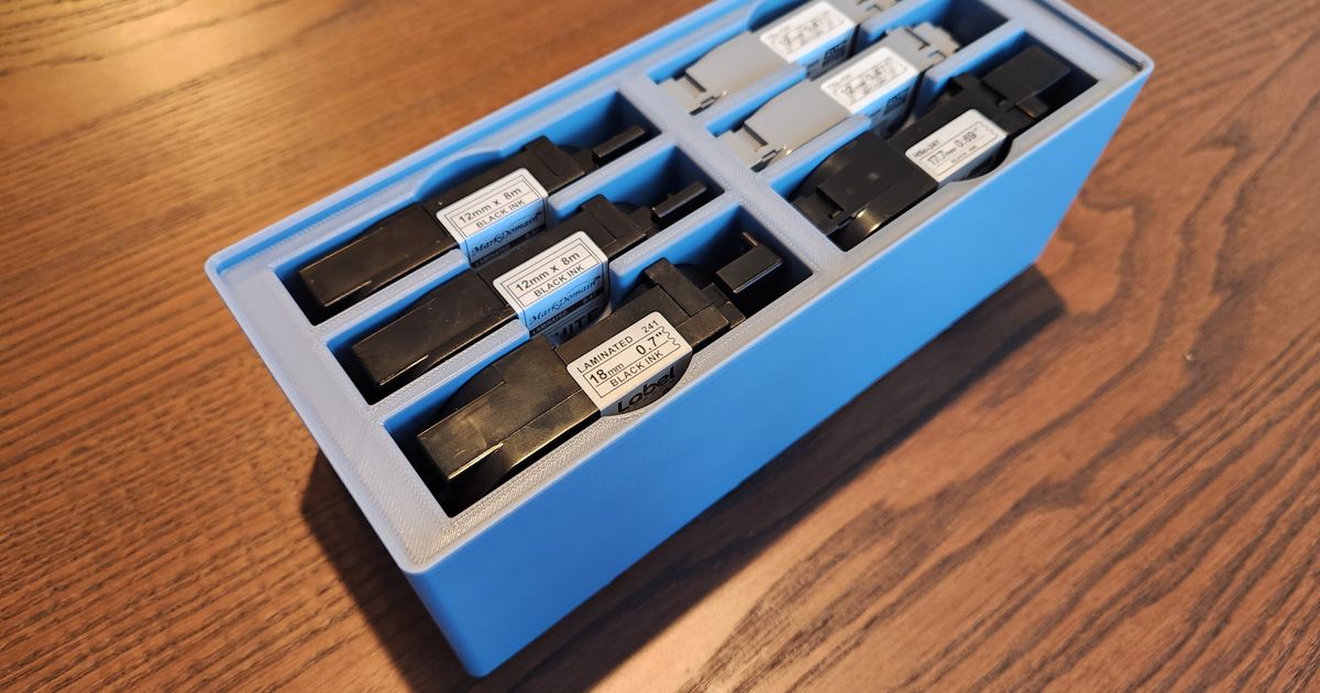 Brother Label Cassette Storage - Gridfinity by McKay Humpherys ...