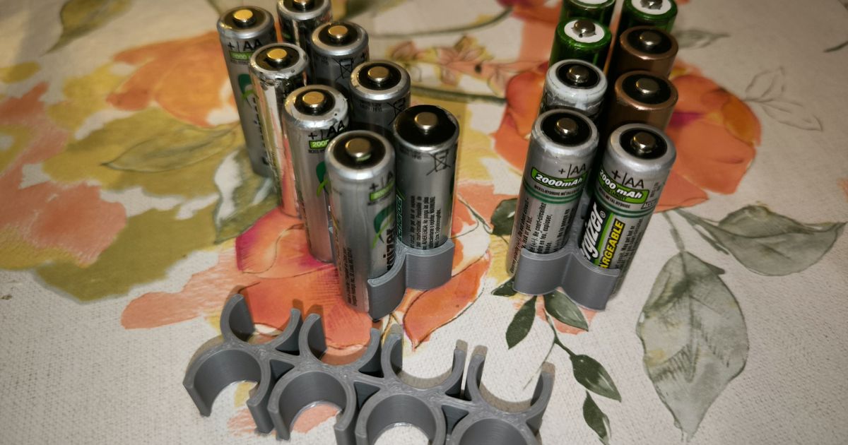 AA Batteries Holder by Bibbo | Download free STL model | Printables.com