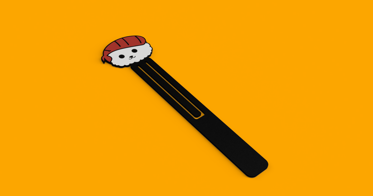Bookmark Sushi Kawaii by Square2_3D | Download free STL model ...