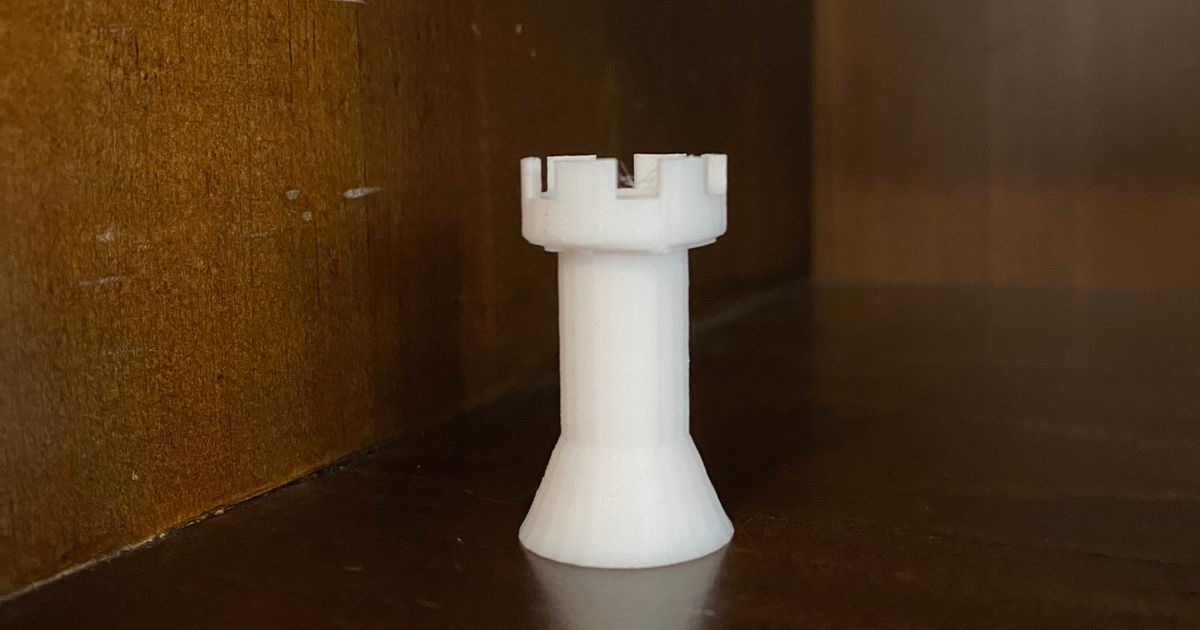 Chess Rook by Natbertus Magnus037 | Download free STL model ...