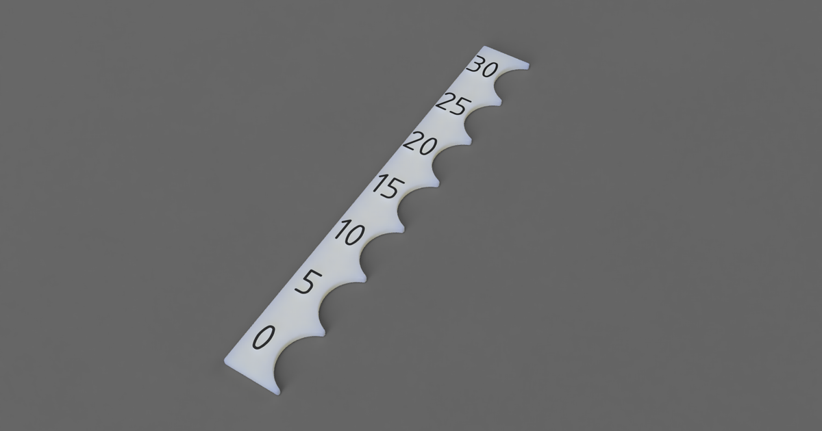 Improved D&D Movement Ruler by hanibalv2 | Download free STL model ...