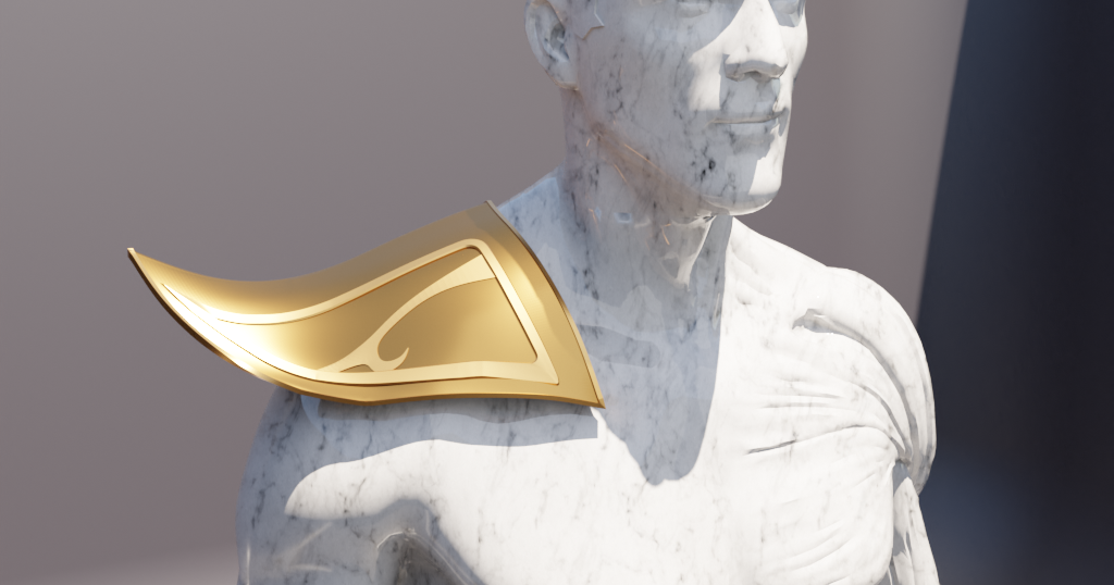 Shoulder Plate Armor (Elven) by Martin Bleuler | Download free STL ...