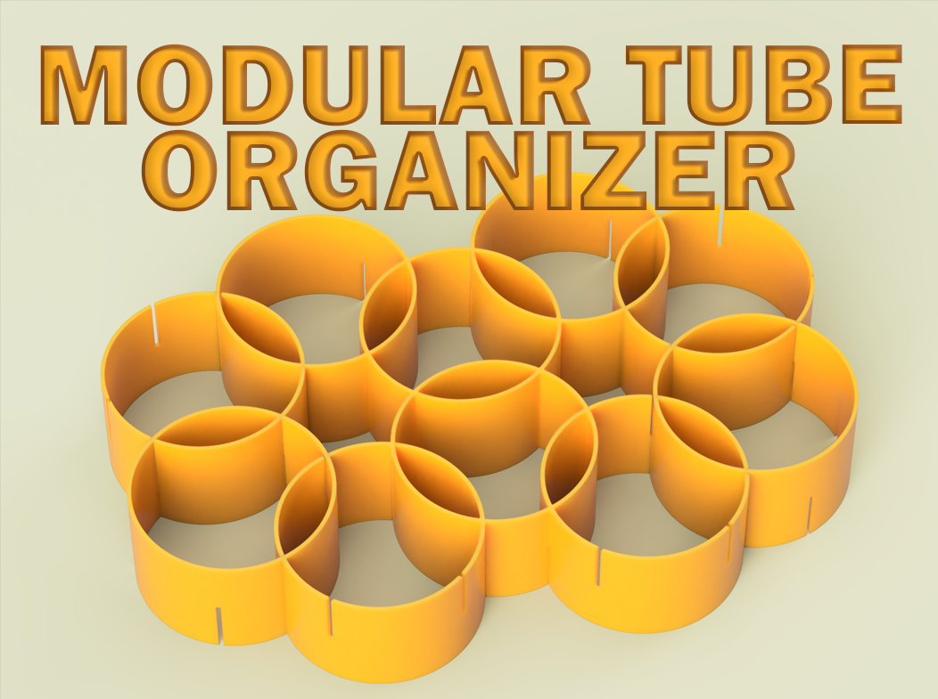 Modular Tube Organizer by mlodybuk | Download free STL model ...