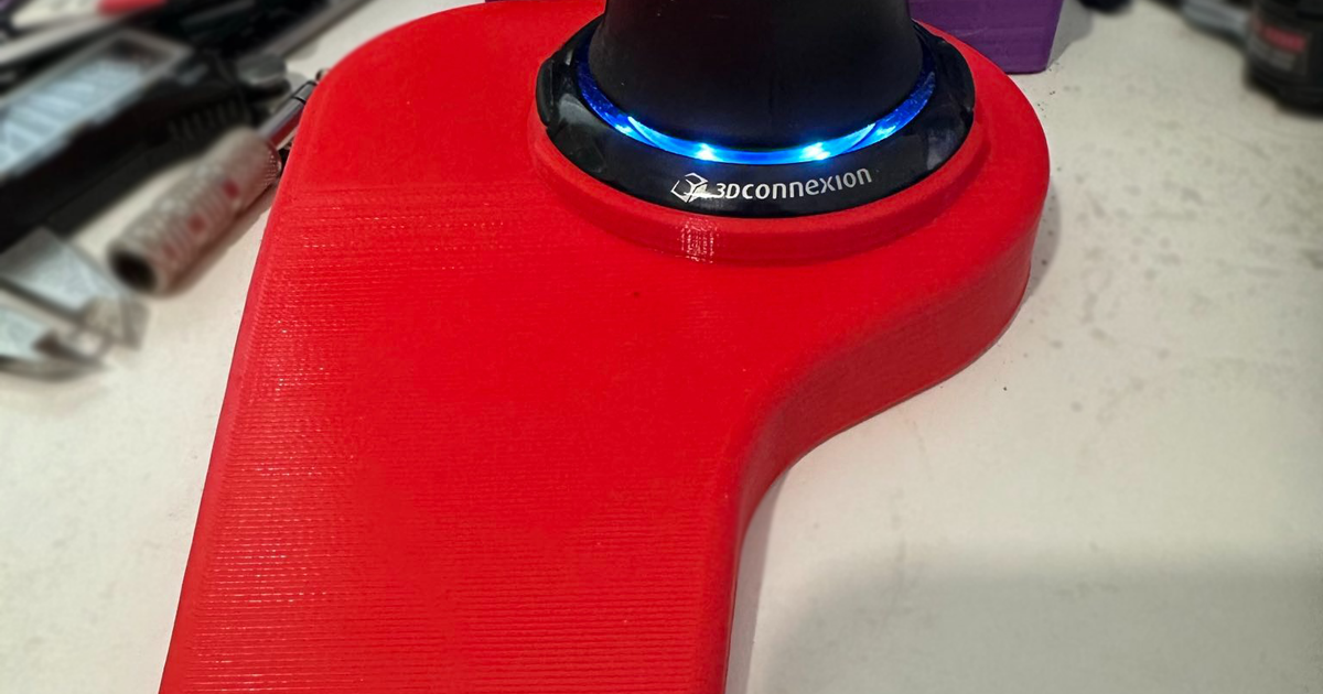 Remix of Spacemouse Handrest with Stream Deck Mount for SpaceNavigator ...