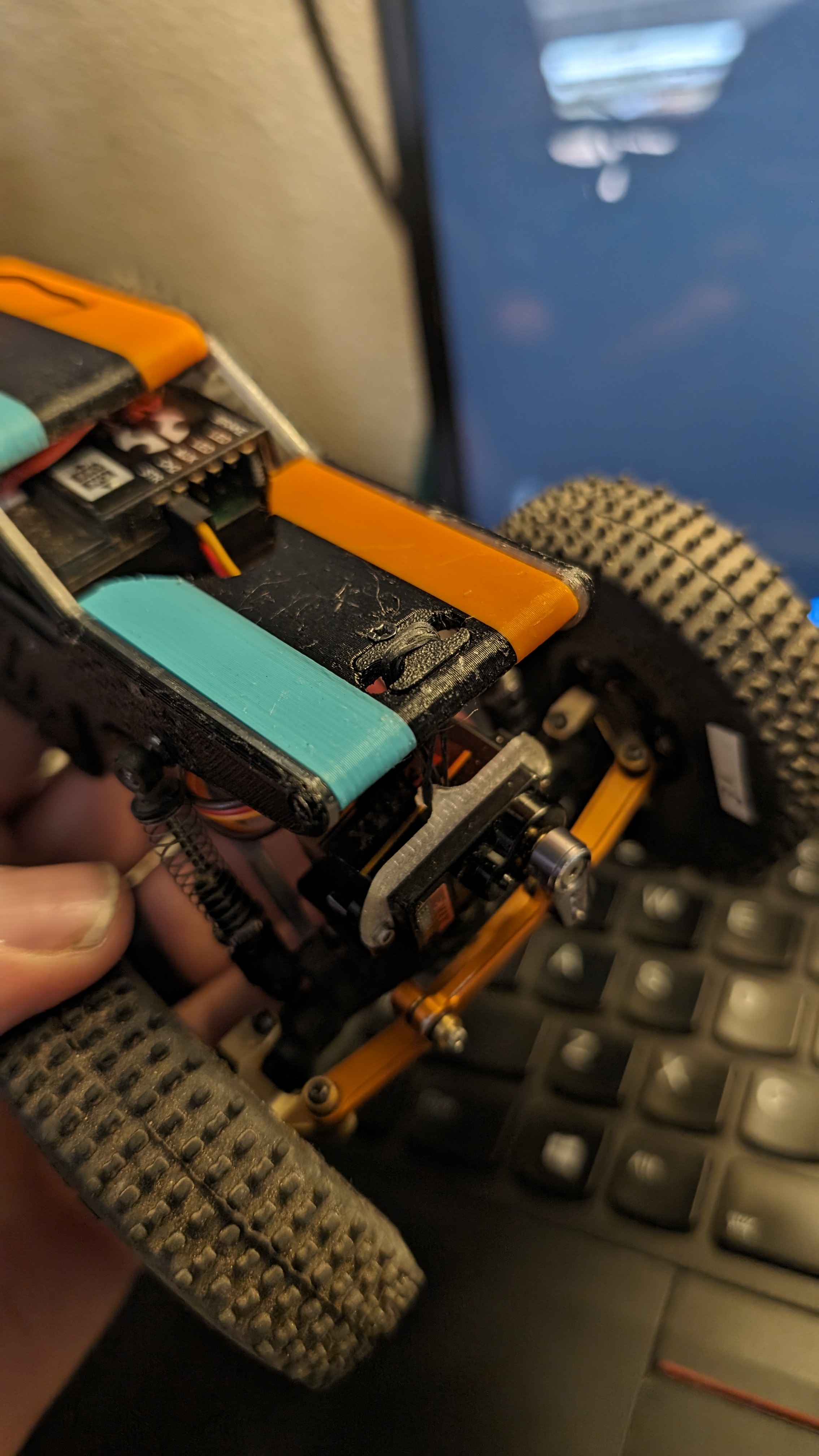 SCX24 Front and Rear Axle Limiting Strap Mounts by humming | Download ...