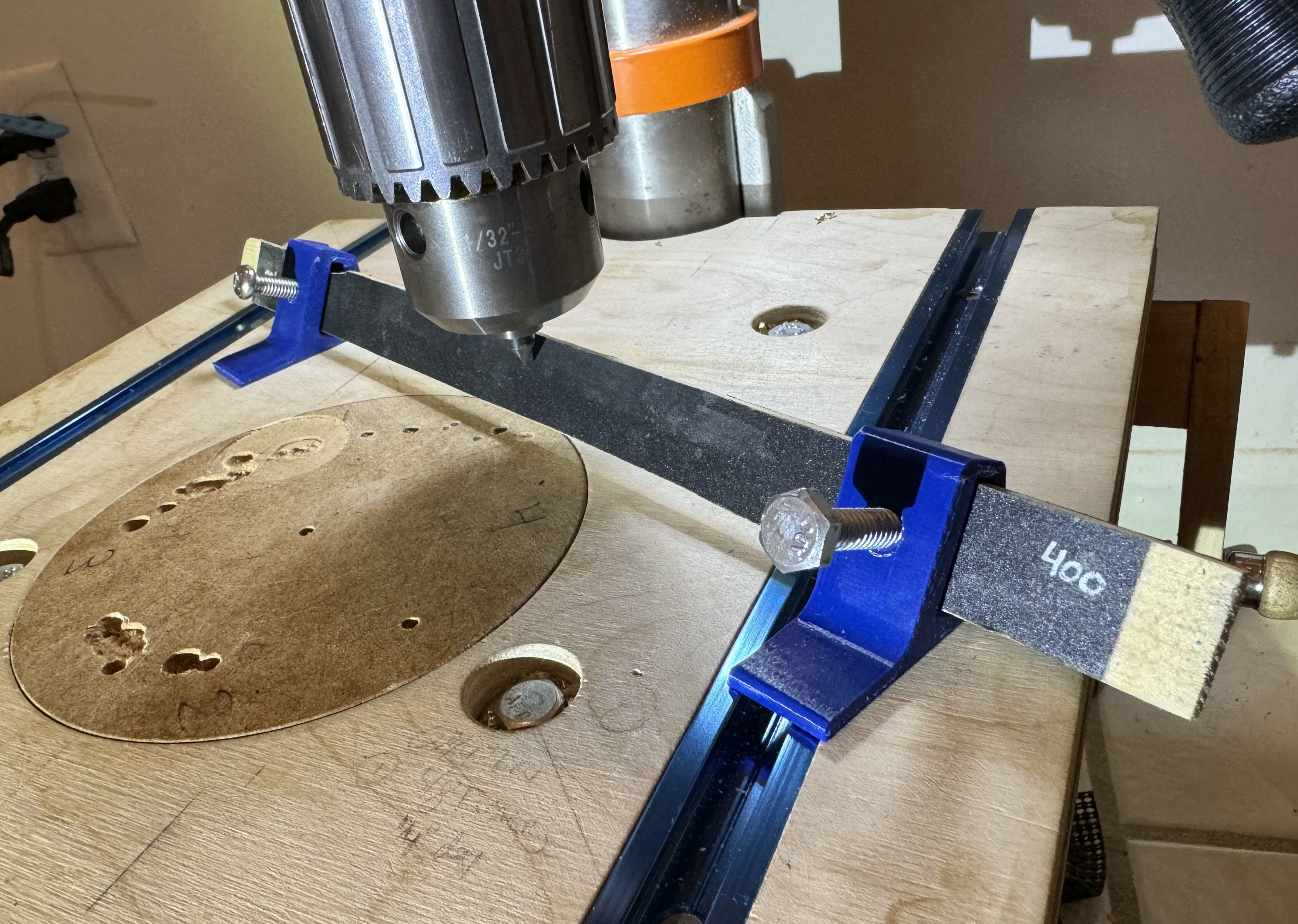 Drill Press File Jig for Pointing and Chamfering by sixfiveohtwo ...