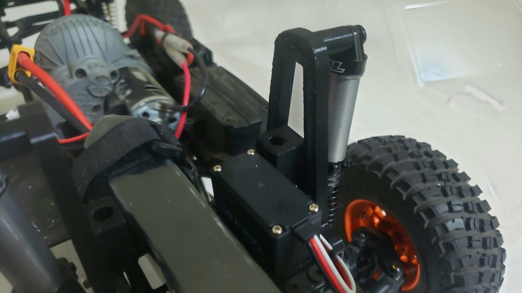 Body Mount Add-on for Long travel shock mounts for Axial SCX10 2 by ...