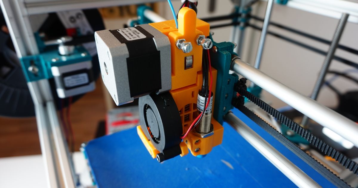Hypercube Prusa i3 MK2 Direct Drive Extruder by WF3D | Download free ...