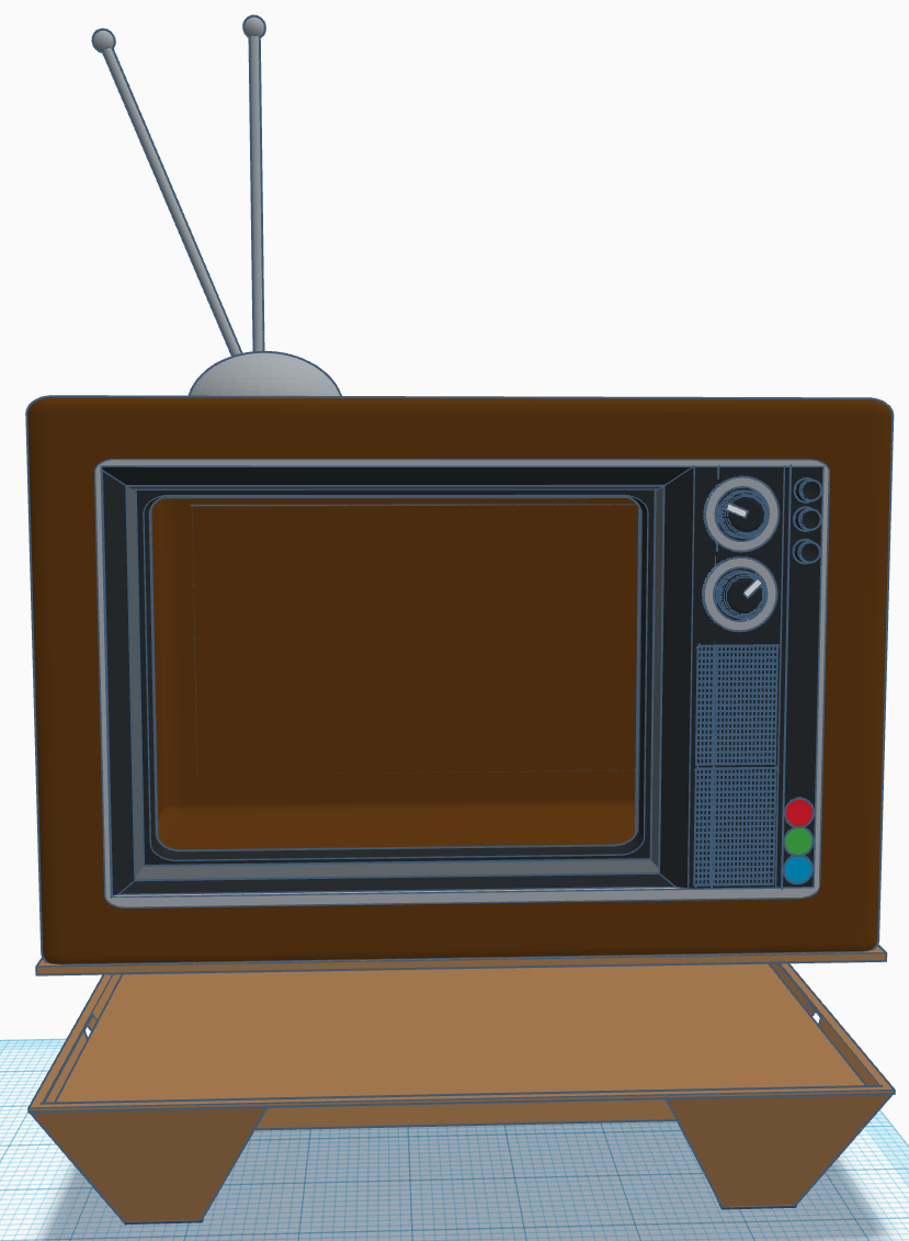 Old Tv and Tv stand by Sebastian Solace | Download free STL model ...