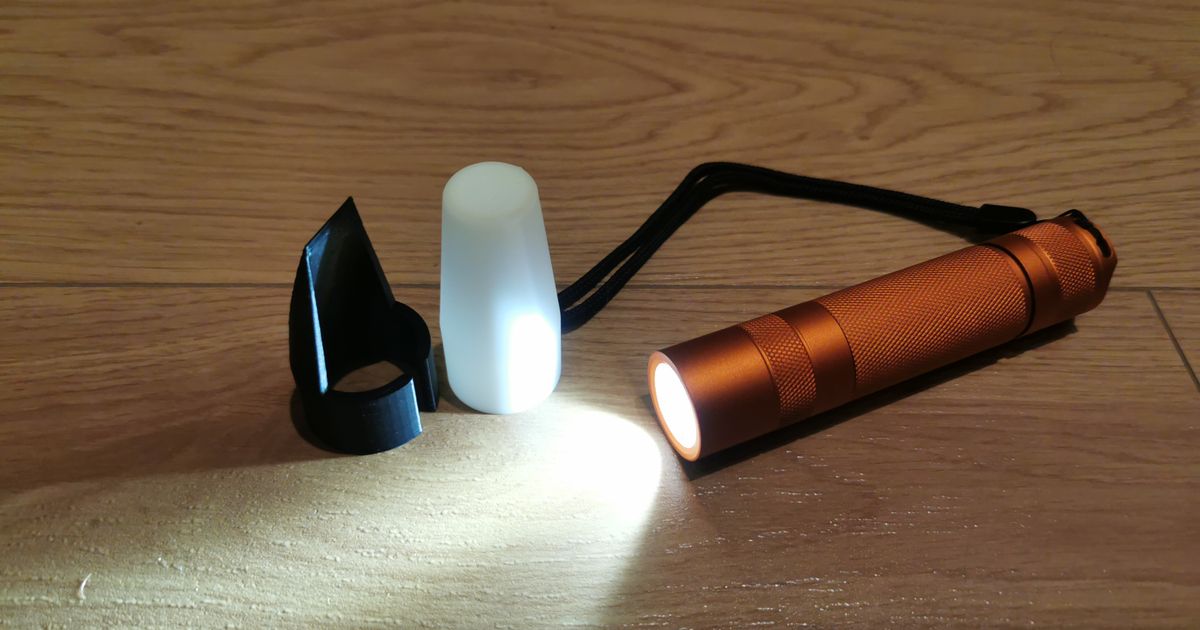 Flashlight diffuser and cap for Convoy S21A von Hubczix | Kostenloses ...
