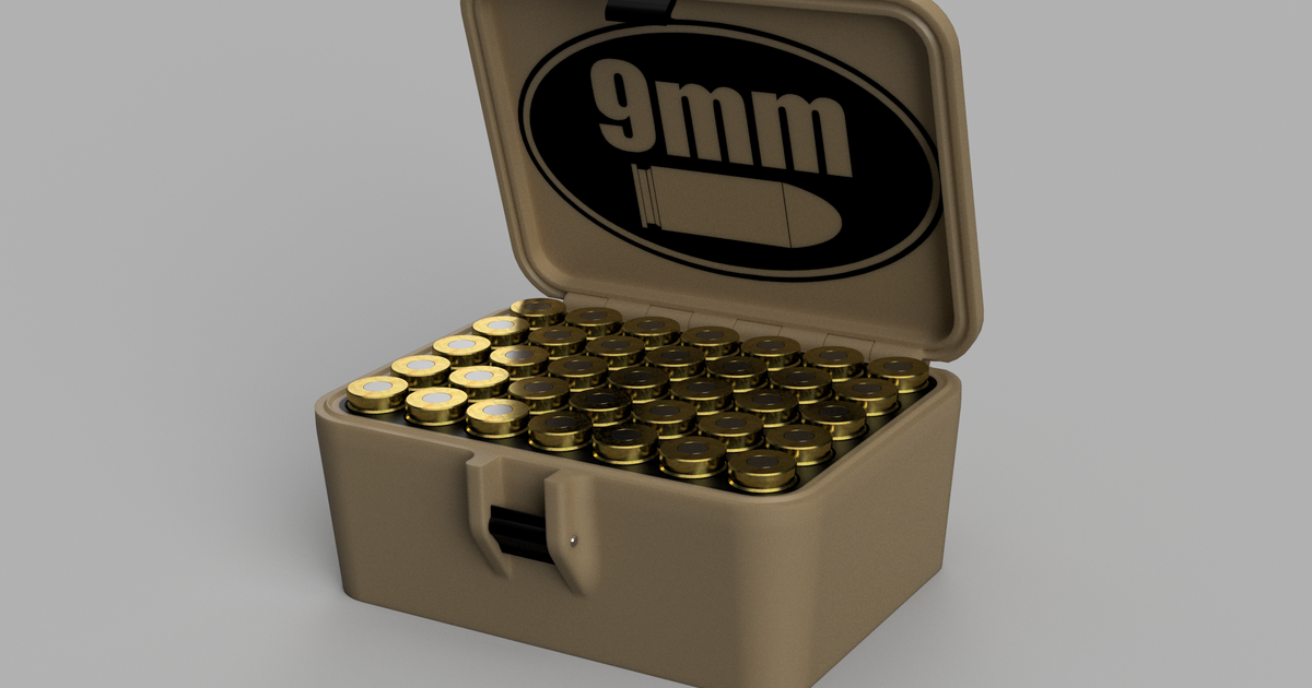 9mm Ammo box by Tomson Design | Download free STL model | Printables.com