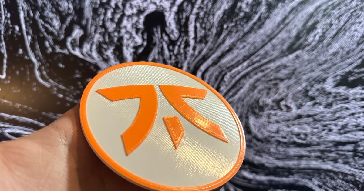 FNATIC Drinks Coaster by AdamTKWallace | Download free STL model ...