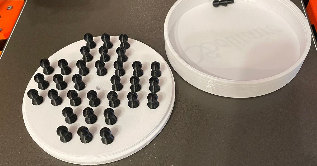 Peg Solitaire Game by KmanSweden | Download free STL model | Printables.com