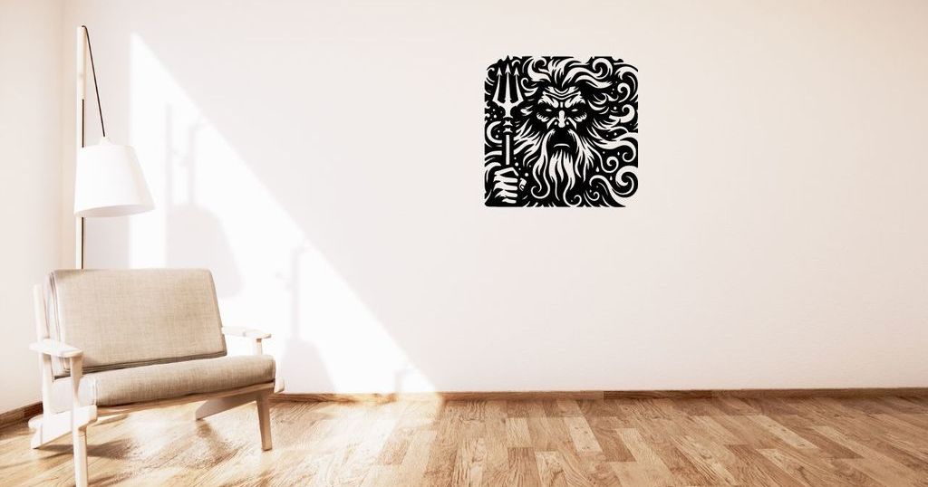 Poseidon wall decoration by kutnohormac | Download free STL model ...