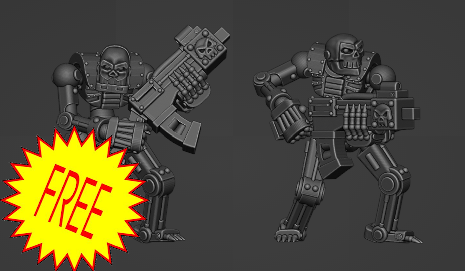 [FREE] Grimdark Droid Troops by Hydrated Minis | Download free STL model | Printables.com