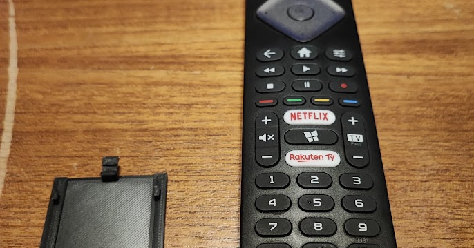 Philips TV remote battery cover backplate von AntonHage | Kostenloses ...