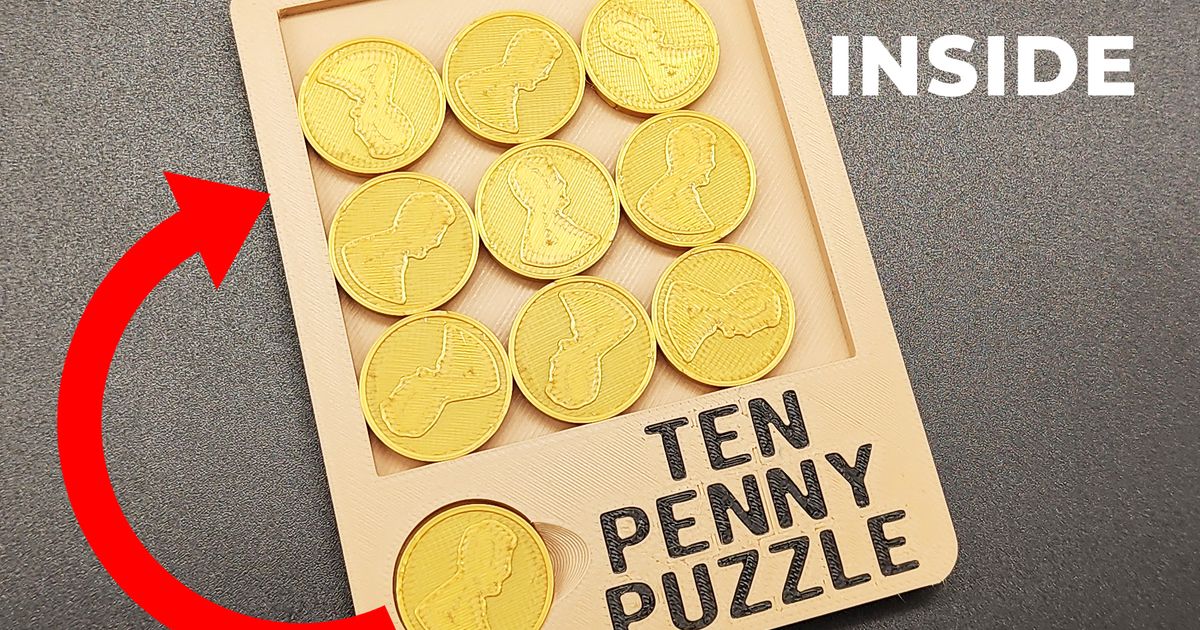 ① Ten Penny Puzzle ① by Triple G Workshop | Download free STL model ...