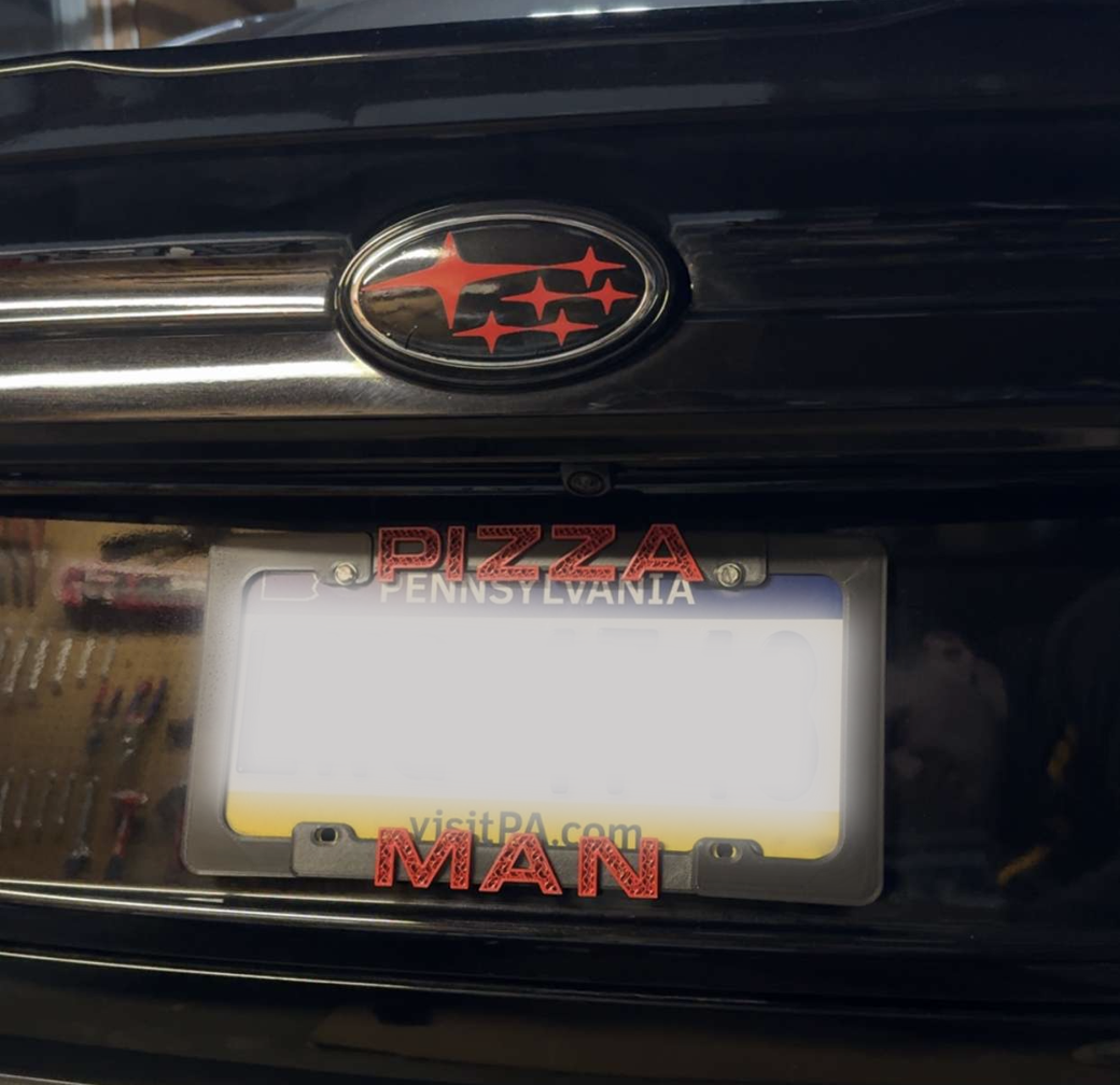 Modular License Plate Frame - 4-Piece Design for Printing on Any Bed ...