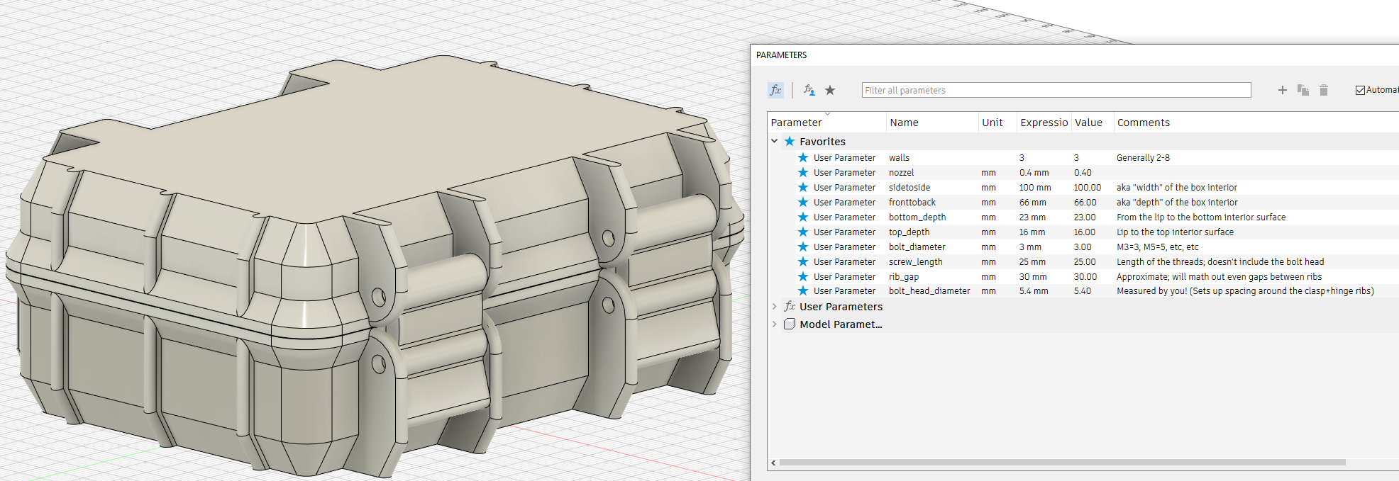 Parametric Tough Box by chuyskywalker | Download free STL model ...