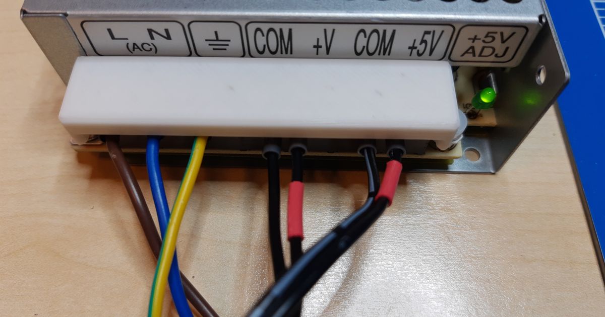 Meanwell RD-50A Simple Terminal Cover by matmx | Download free STL ...