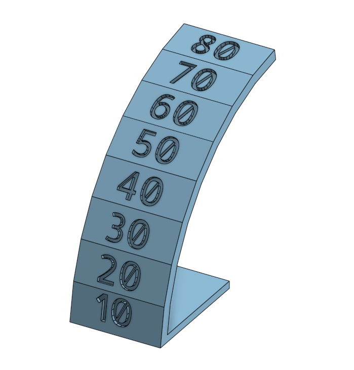 Overhang Test V2 (Thin) by Kyle | Download free STL model | Printables.com